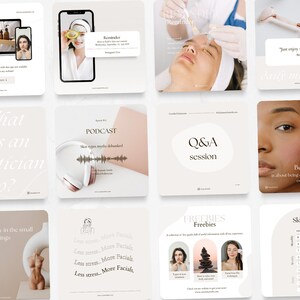 60 Esthetician Social Media Posts Templates | Cosmetician, Aesthetician ...