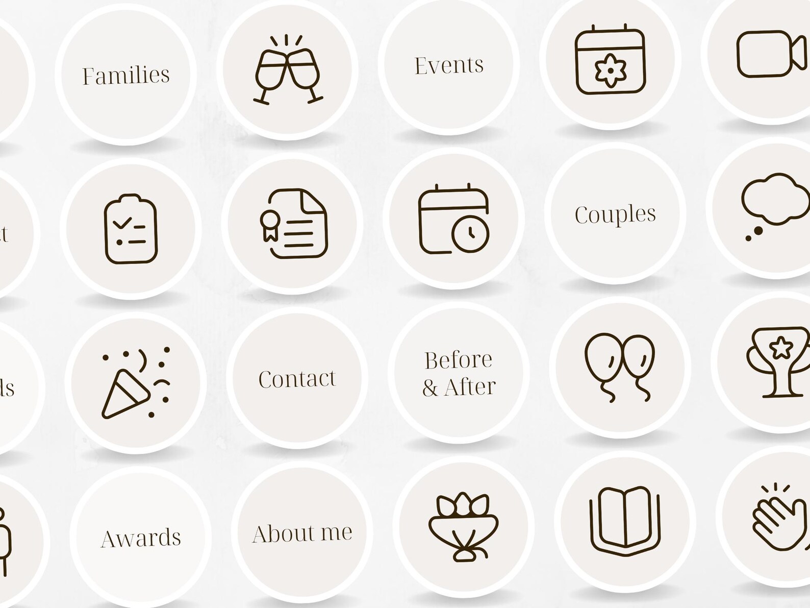 100 Wedding Planner Story Highlight Cover Templates | Instagram Circles ...