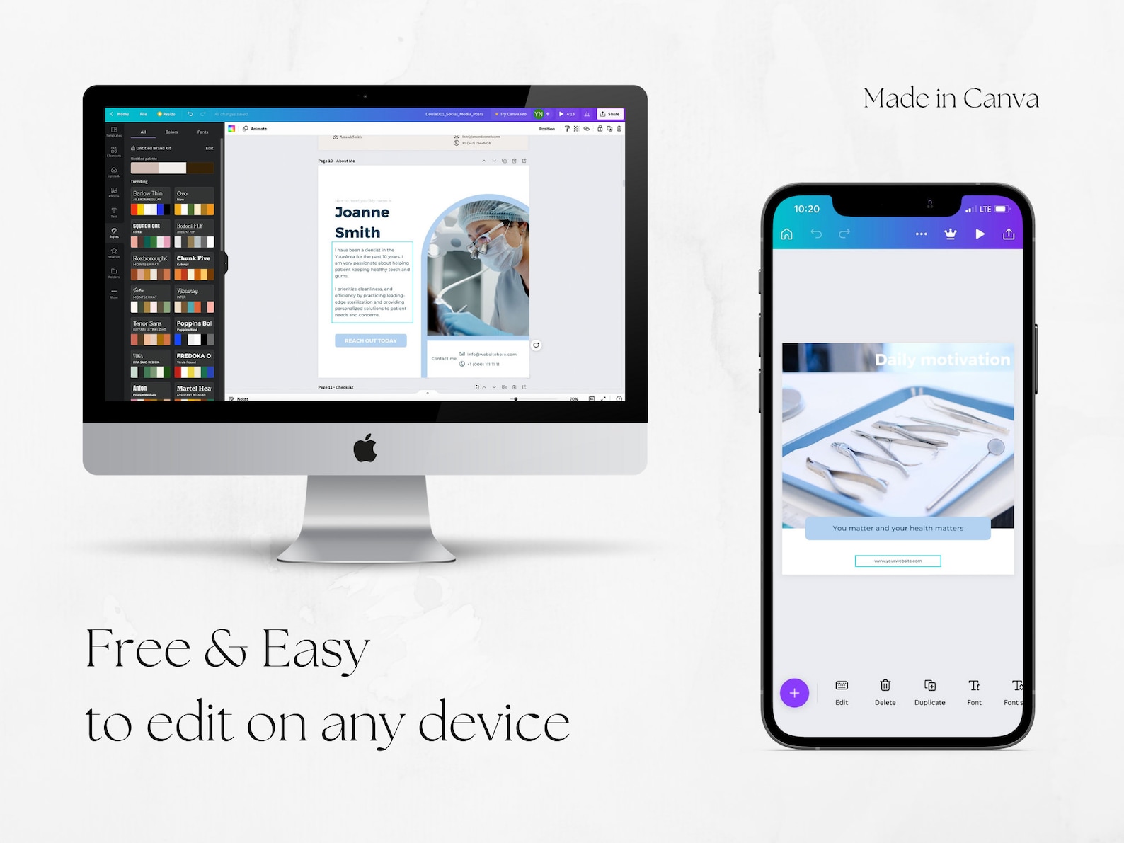 60 Dental Social Media Story Templates | Dentist Clinic Business ...