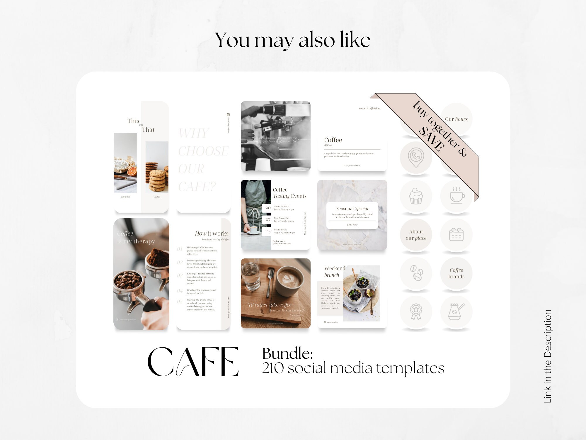 70 Cafe Story Highlight Cover Templates Coffee Shop House, Bakery, Food ...