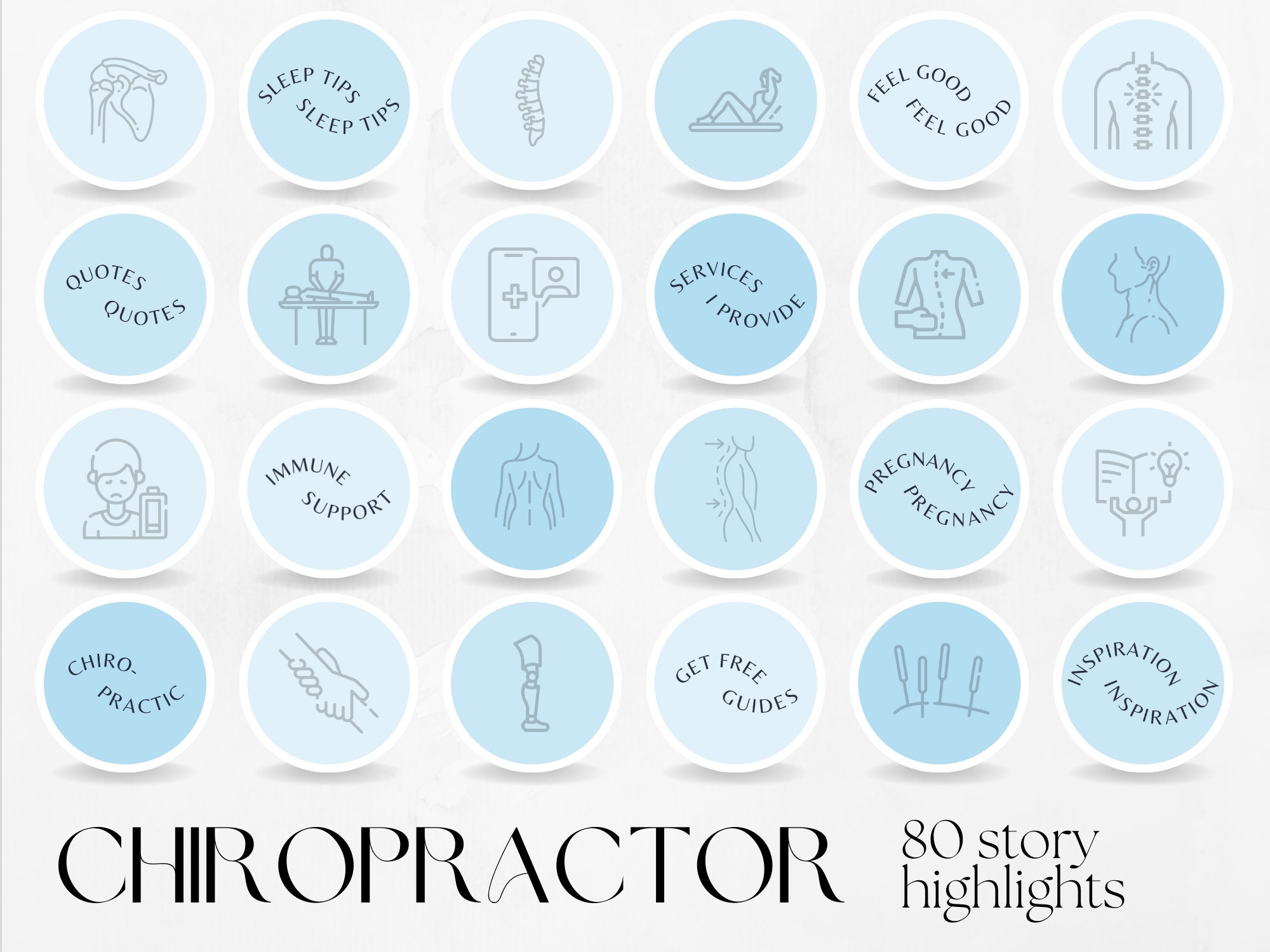 80 Chiropractor Social Media Story Highlights | Chiro Spine Doctor ...