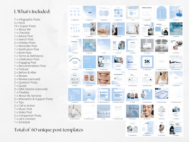 200 Dental BUNDLE: 60 Posts 60 Stories 80 Highlight Covers - Etsy