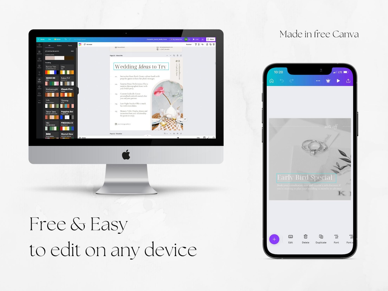 70 Wedding Planner Social Media Post Templates | Event Planning ...
