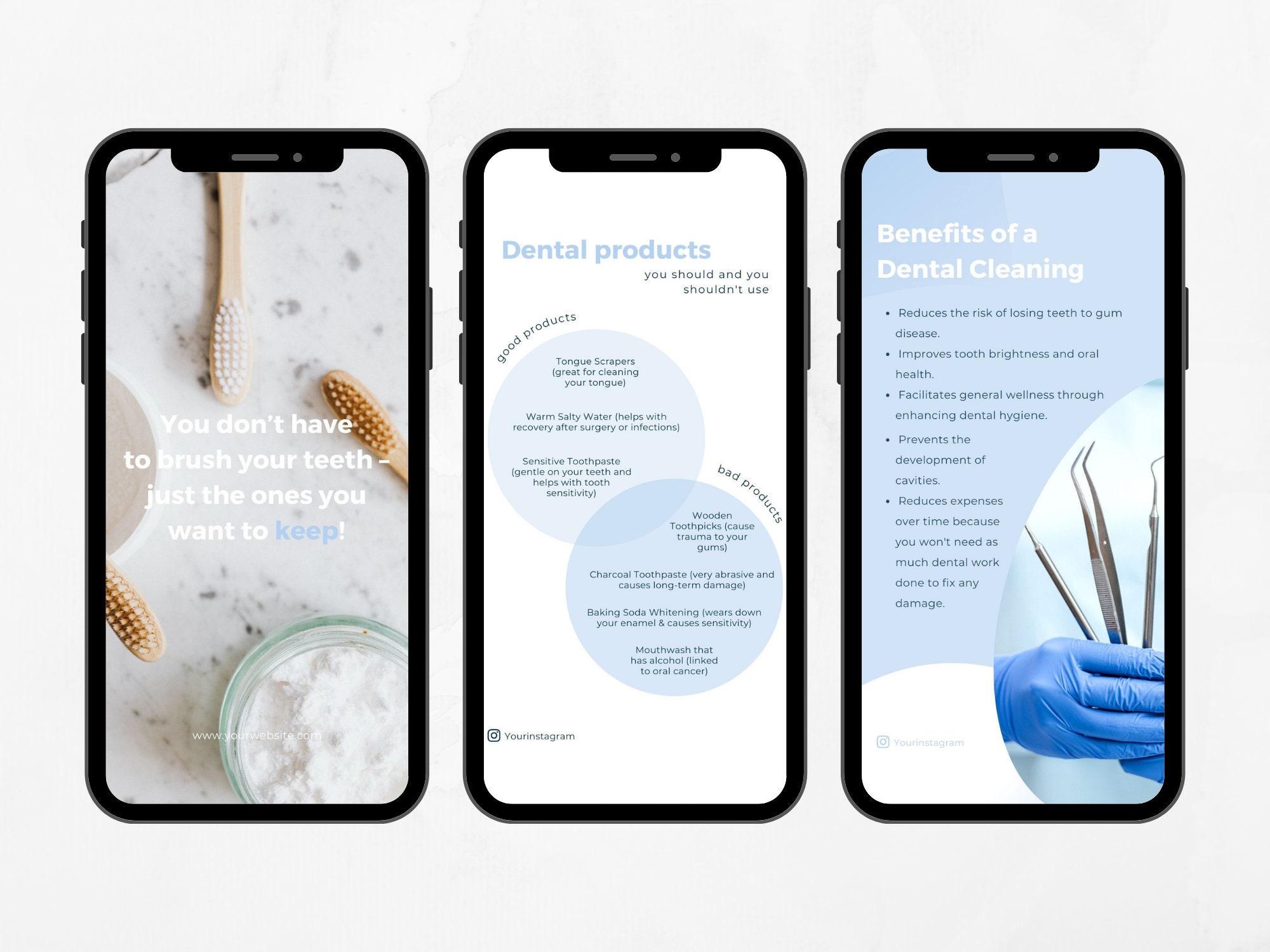60 Dental Social Media Story Templates | Dentist Clinic Business ...