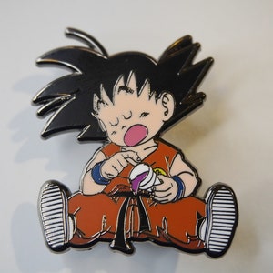 Leanin Goku Enamel Pin Dragon Ball Screwston Htown Inspired Fitted Pin ...
