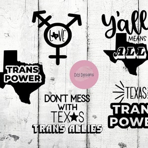 Texas Trans Pride Svg Bundle; Texas Trans Sticker Svg; Texas Trans ...