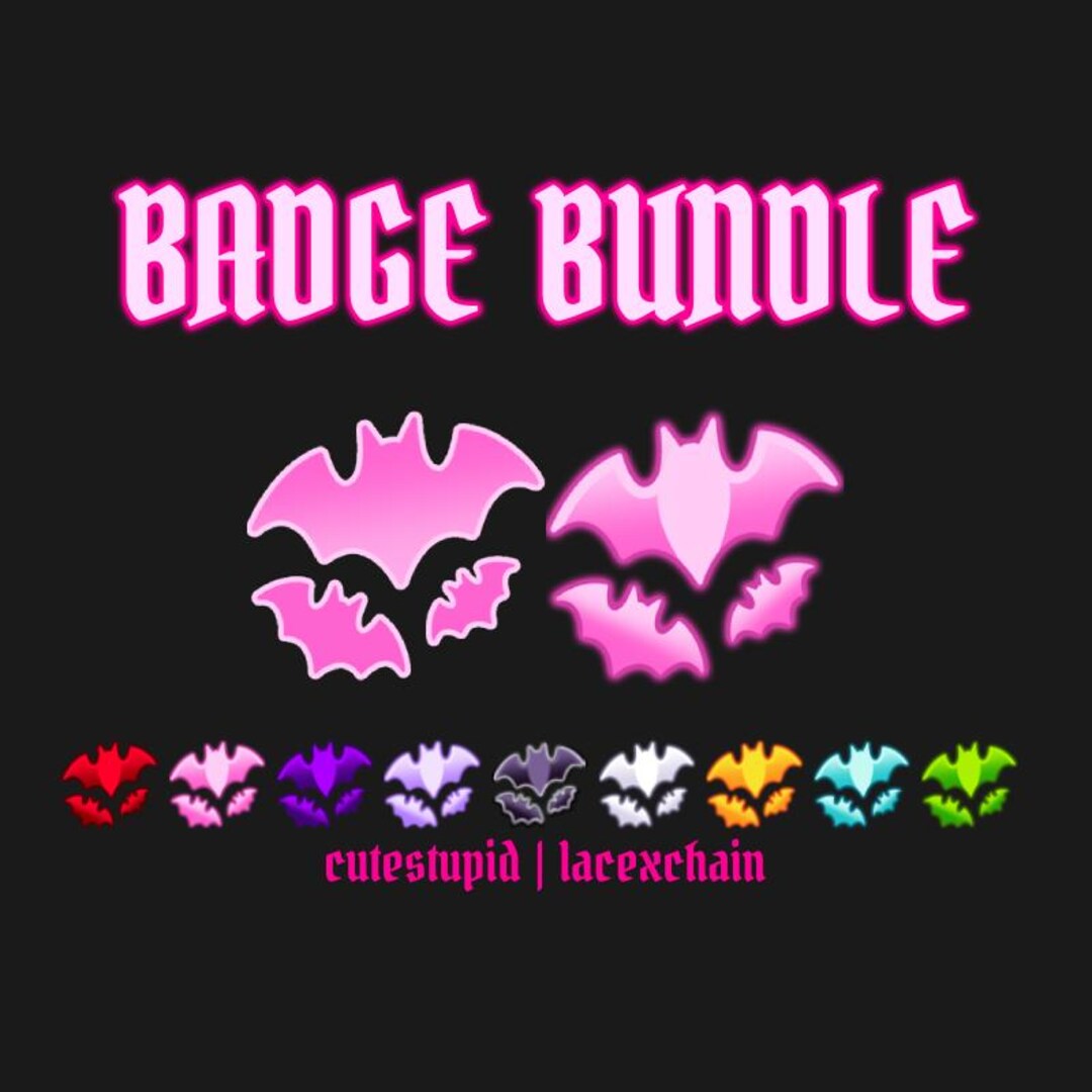 Bat Pack | Twitch Sub Badges, Bits, Channel Points - Etsy