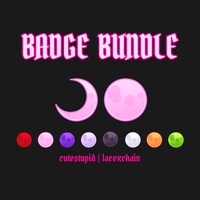 Bat Wing Sub Badges Pink - Etsy