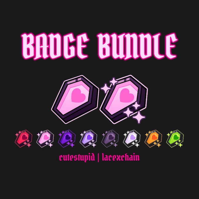 Vampire Coffin Pack | Twitch Sub Badges, Bits, Channel Points - Etsy