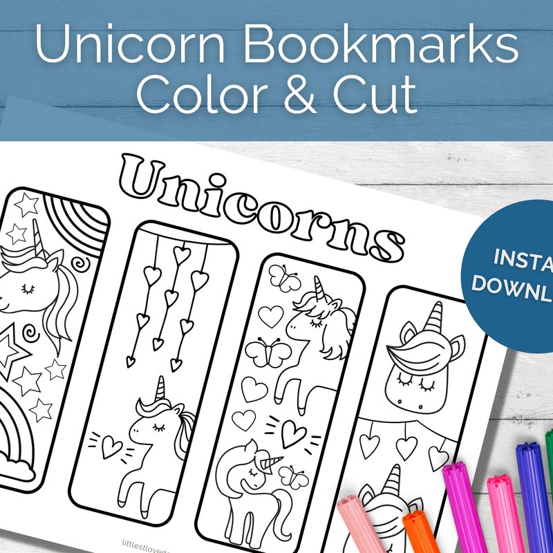 Unicorn Bookmark - Etsy