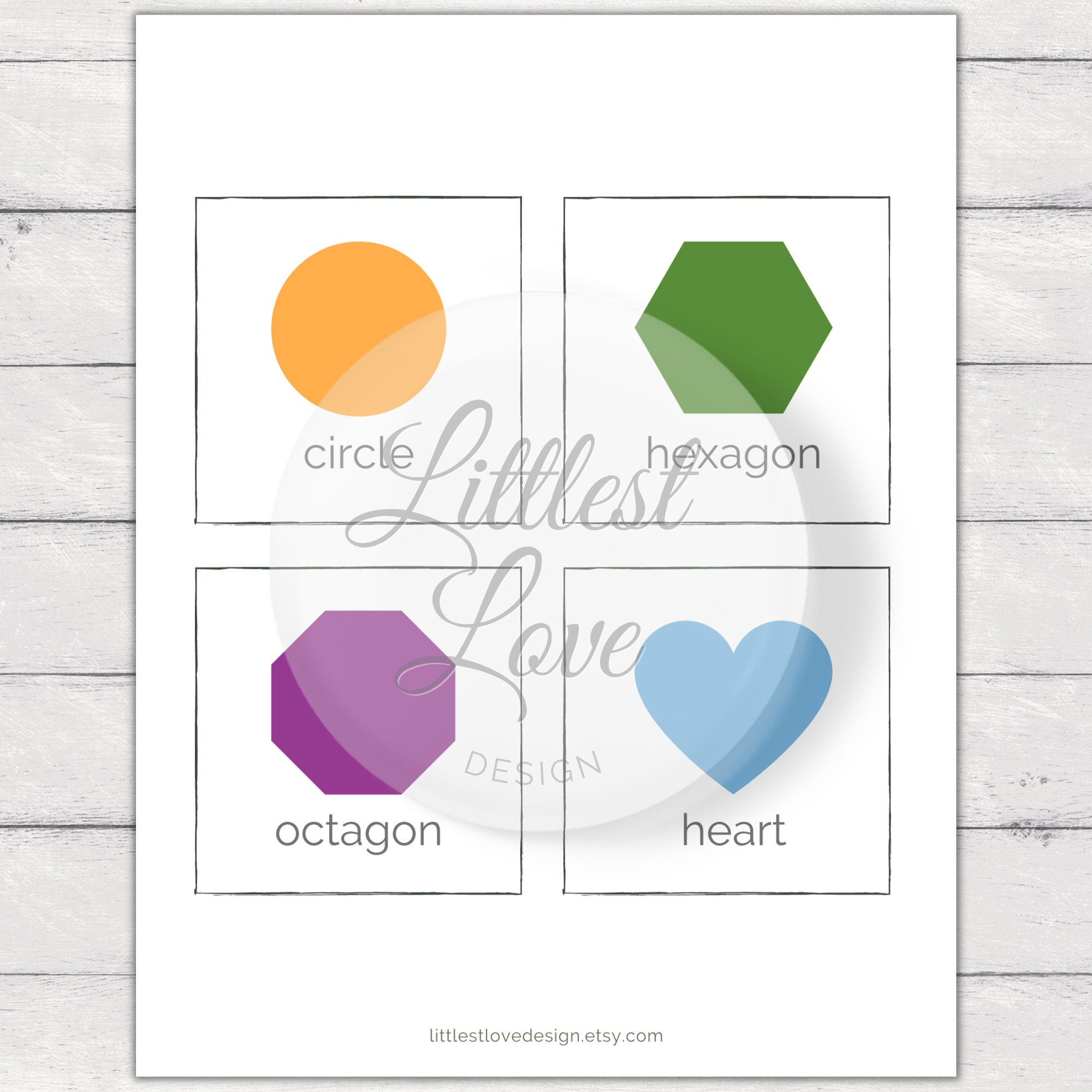 Shapes Scavenger Hunt Kids Activity Children Kids Family Activity ...