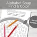Alphabet Coloring Page: Seek & Find ABC Worksheet (PDF Download) - Etsy