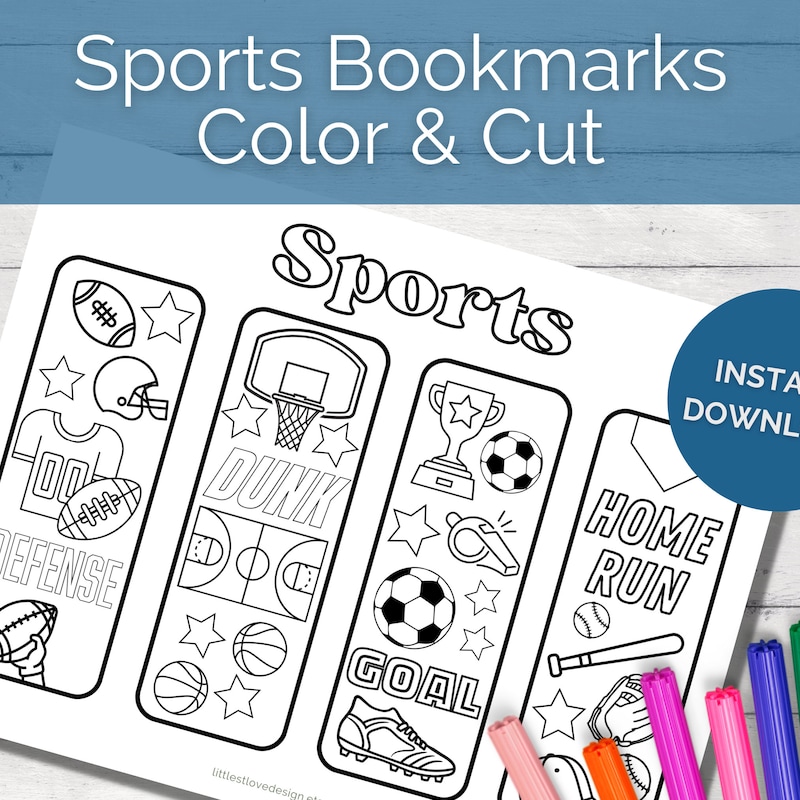 Soccer Bookmark - Etsy