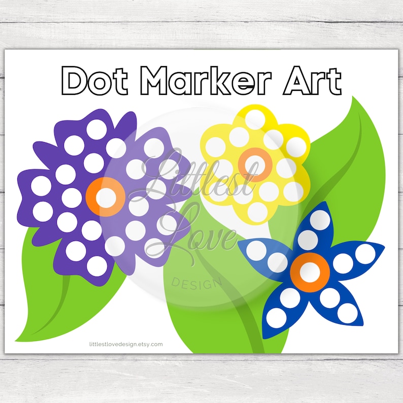 Dot Marker Activity Pages - Toddler & Preschool Art - Fine Motor Skills ...
