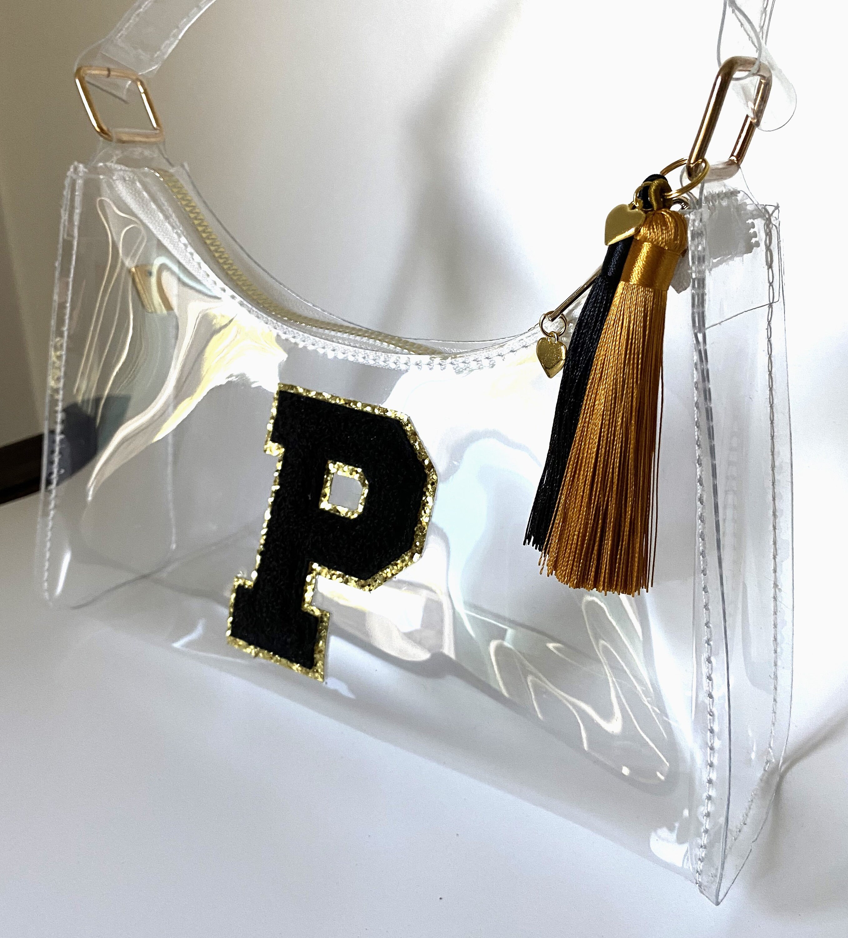 Purse Straps Purdue Black and Gold - Etsy