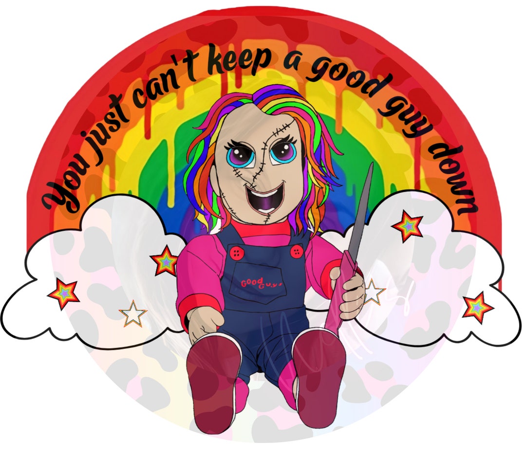 Chucky Lisa Frank/rainbow Bright Inspired PNG Download - Etsy