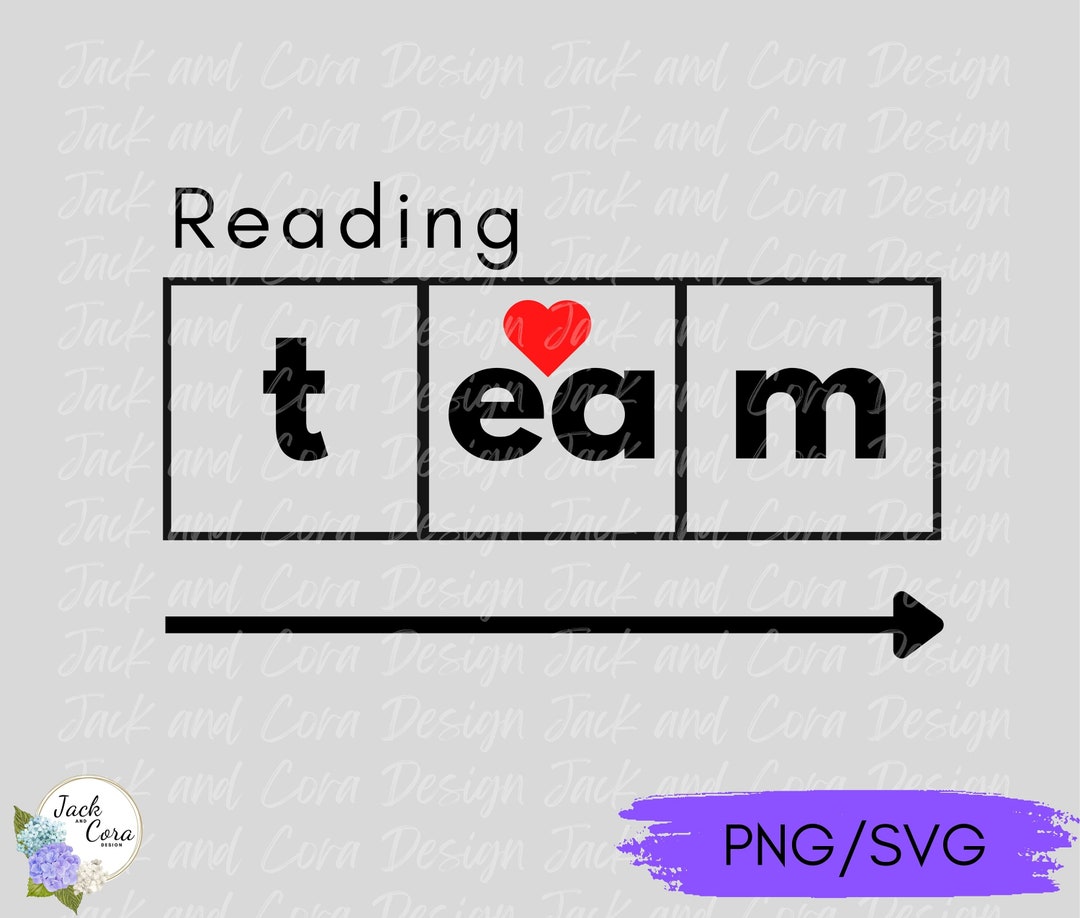 Reading Team SVG Reading Interventionist Svg Reading - Etsy