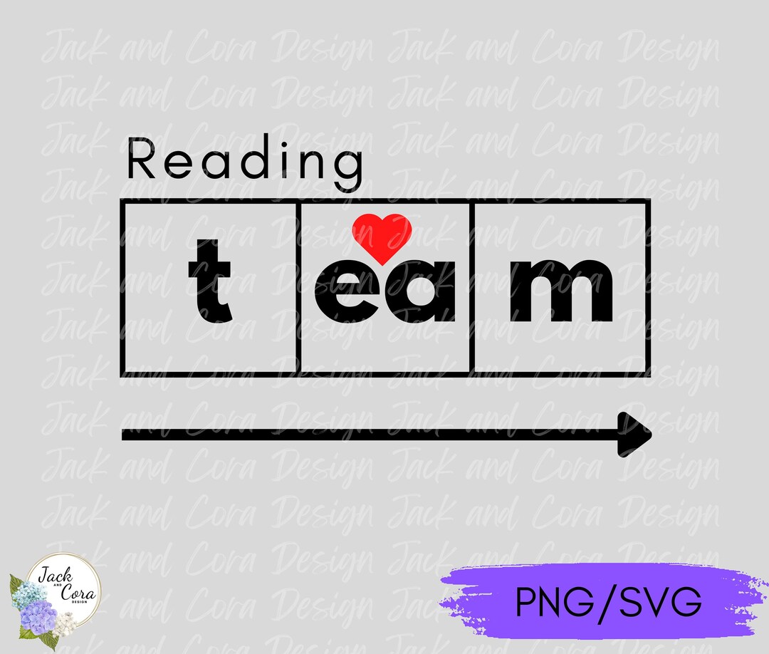 Reading Team SVG Reading Interventionist Svg Reading - Etsy