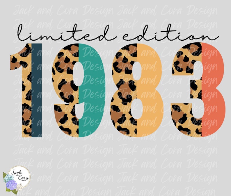 1983 Limited Edition PNG 1983 PNG Birthday Png 39th - Etsy