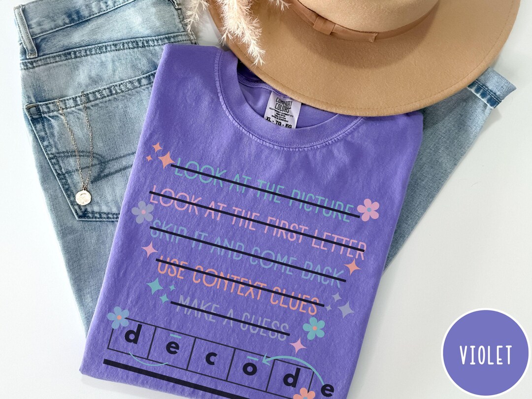 Decode Shirt, Reading Strategies Shirt, Reading Team Tee, Reading ...