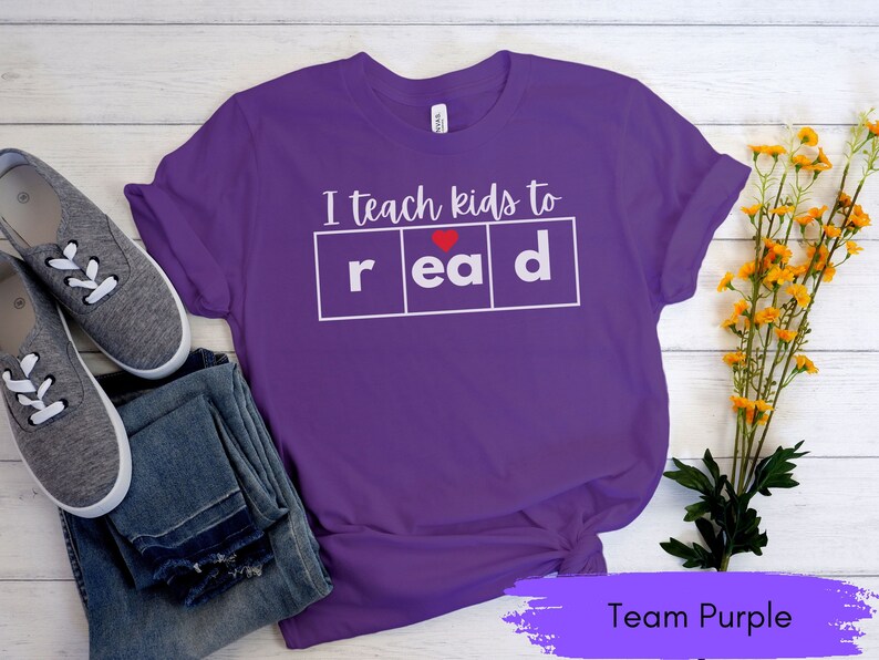 I Teach Kids to Read Shirt Heart Word Shirt Reading - Etsy