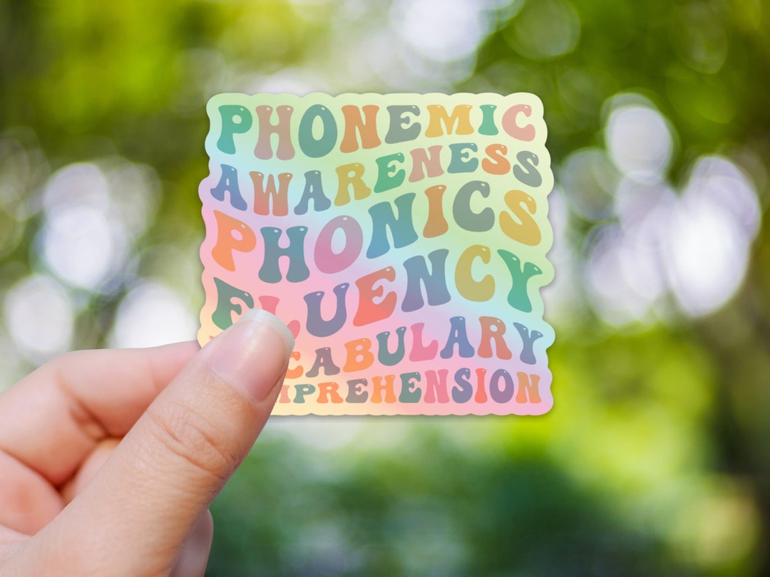 Phonemic Awareness Holographic Sticker, Science of Reading, Structured ...