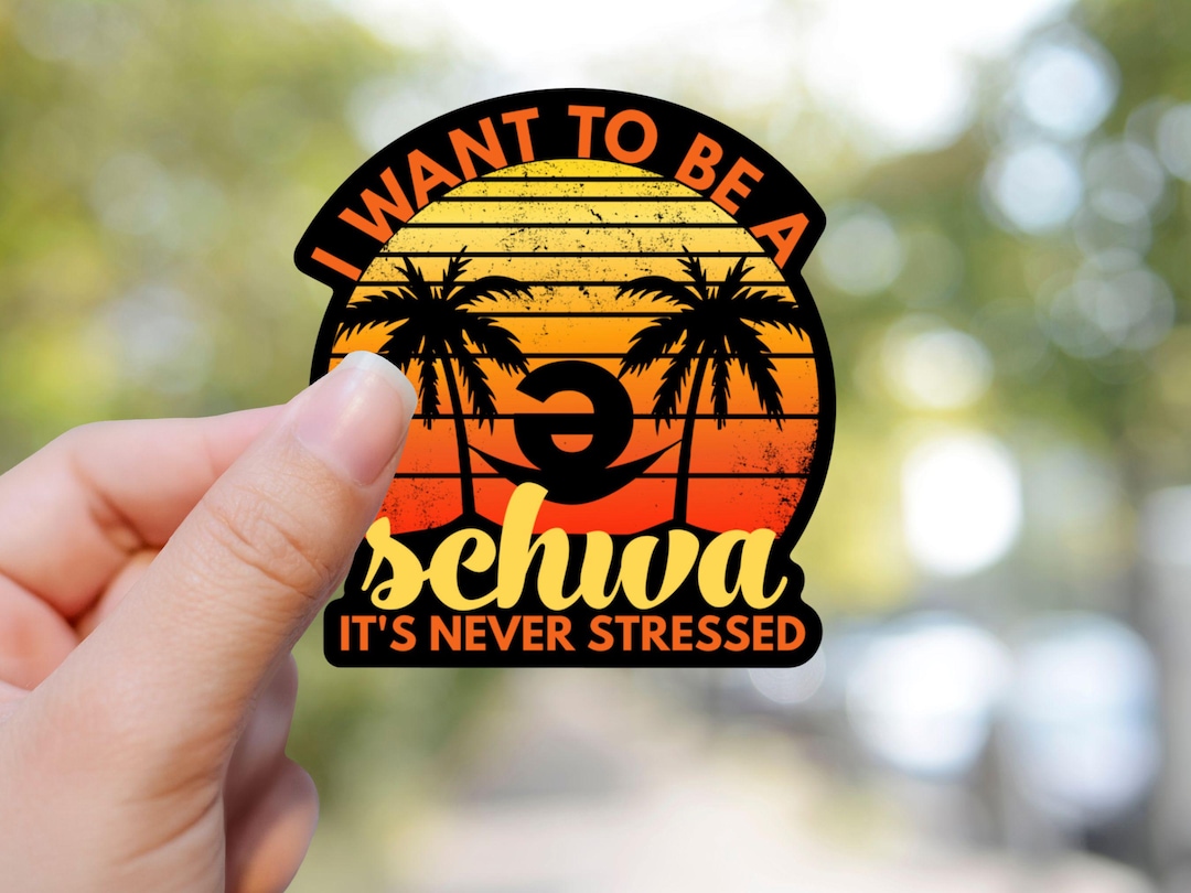 I Want to Be a Schwa Sticker, Reading Teacher Sticker, Reading ...