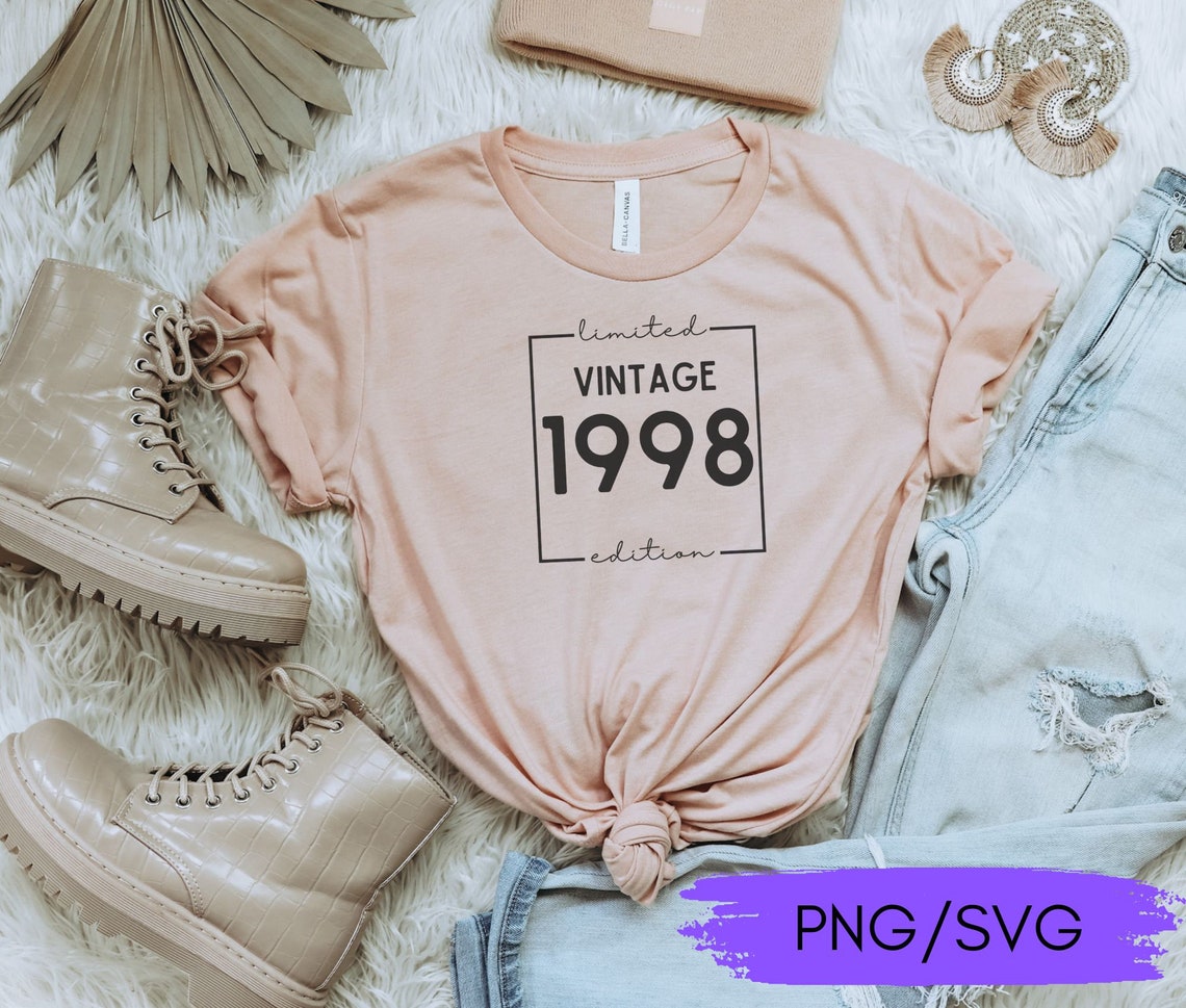 Vintage 1998 SVG 1998 Limited Edition SVG 25th Birthday Svg - Etsy