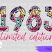 1983 Limited Edition PNG, 40th Birthday Png, 1983 Png File, 40th Class ...