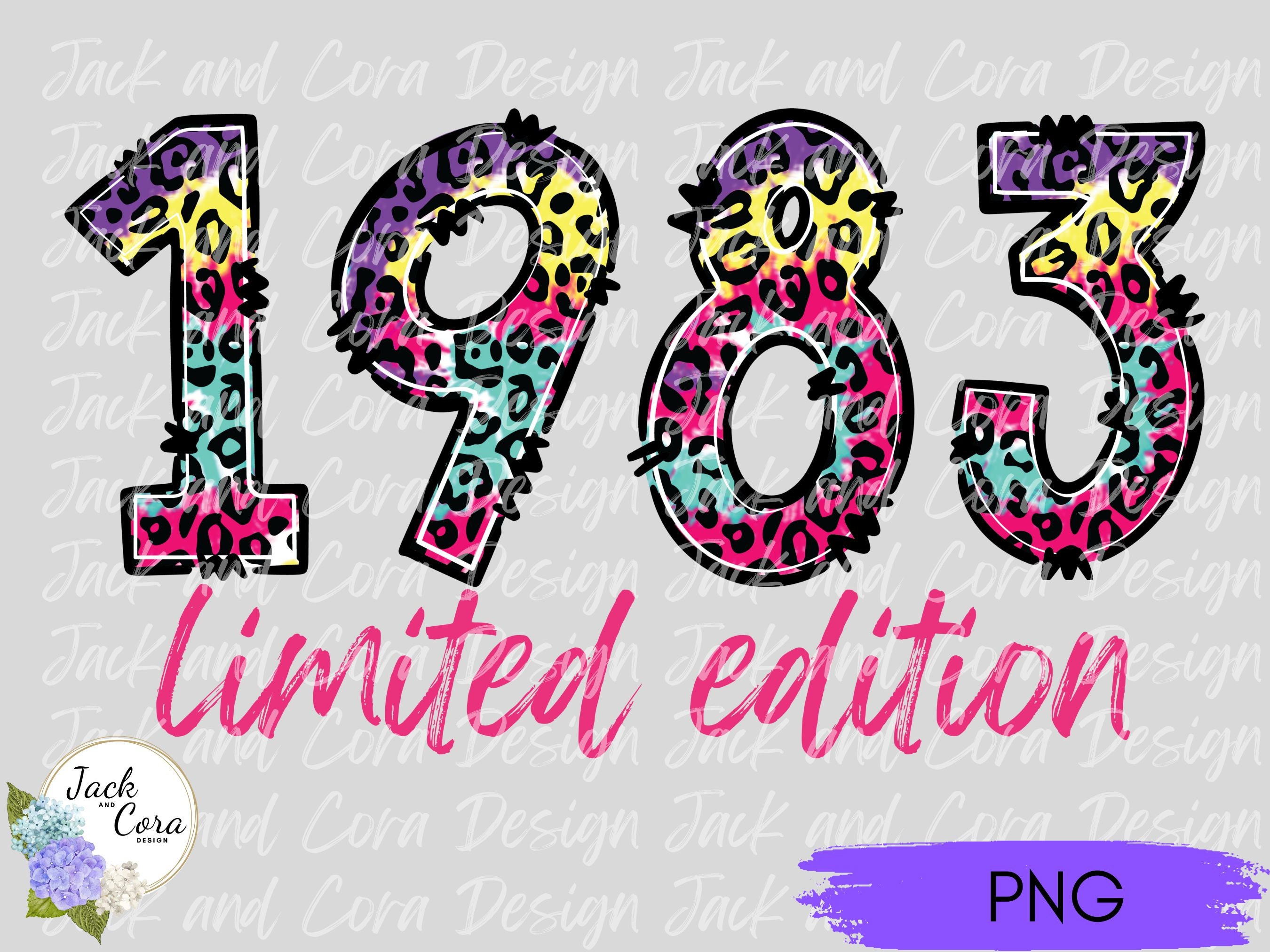 1983 Limited Edition PNG, 40th Birthday Png, 1983 Png File, 40th Class ...