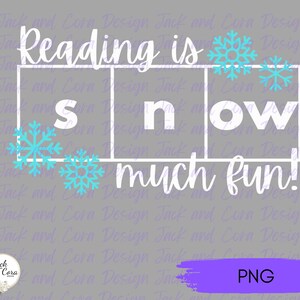 Reading is Snow Much Fun SVG, Winter Reading Svg, Reading ...