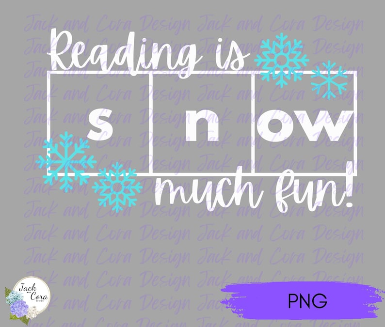 Reading is Snow Much Fun SVG Winter Reading Svg Reading - Etsy