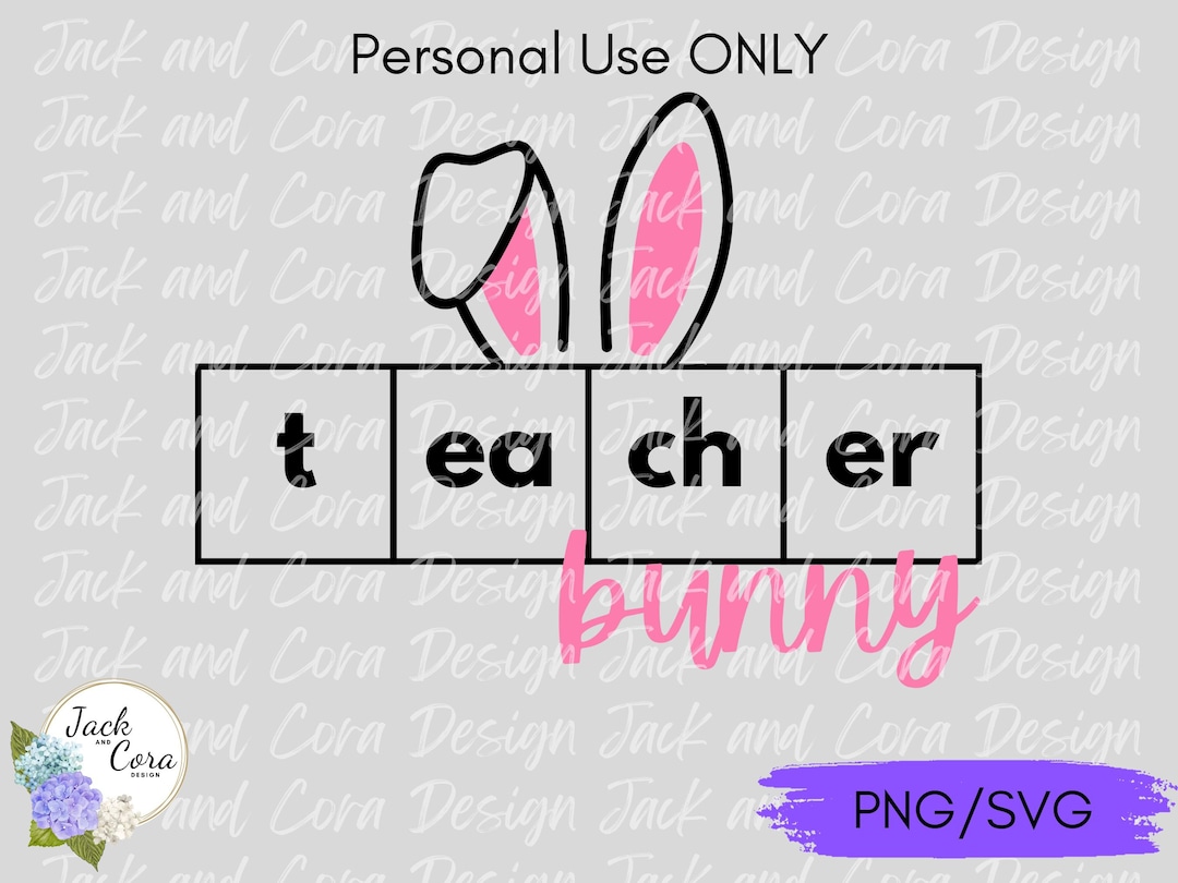 Teacher Bunny SVG, Easter Reading Teacher Svg, Spring Reading ...