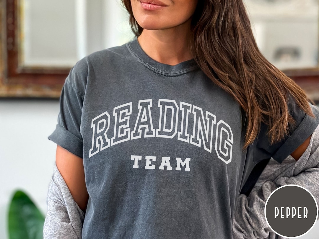 Reading Team College Letters Comfort Colors Shirt, Reading Team Shirt ...