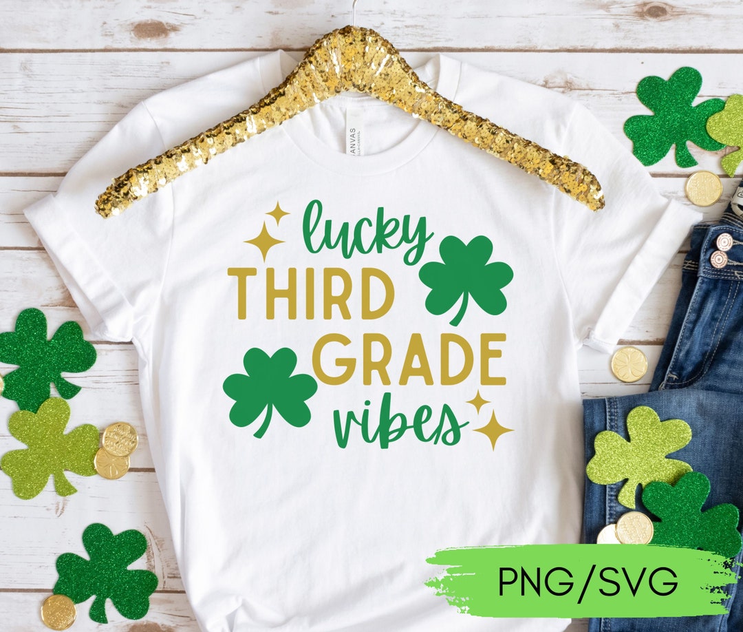 3rd Grade St. Patrick's Day Svg Png, Third Grade Shamrock Svg Png, St ...