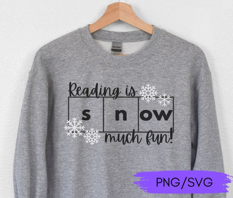 Reading is Snow Much Fun SVG Winter Reading Svg Reading - Etsy