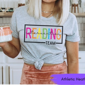 Reading Intervention Team Shirt, Reading Team Shirt, Reading ...