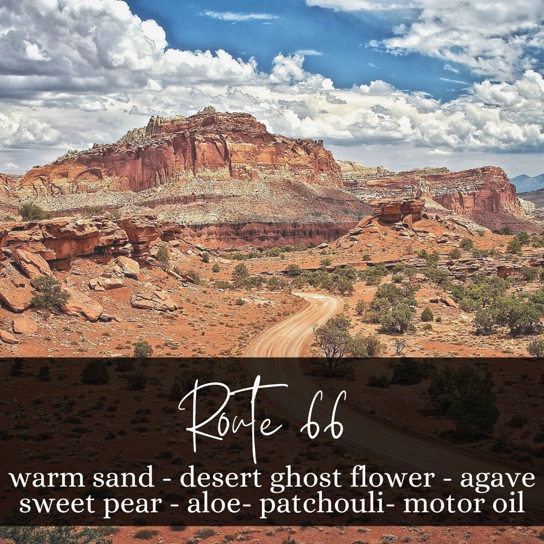 Route 66 Perfume | Desert Ghost Flower, Agave & Motor Oil - Etsy
