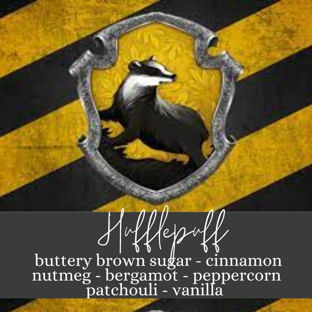 HUFFLEPUFF Buttery Brown Sugar, Cinnamon, Nutmeg, Burgamot, Peppercorn ...