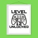 Level 12 Unlocked SVG PNG 12th Birthday Boy SVG Gamer Girl Svg Joystick ...