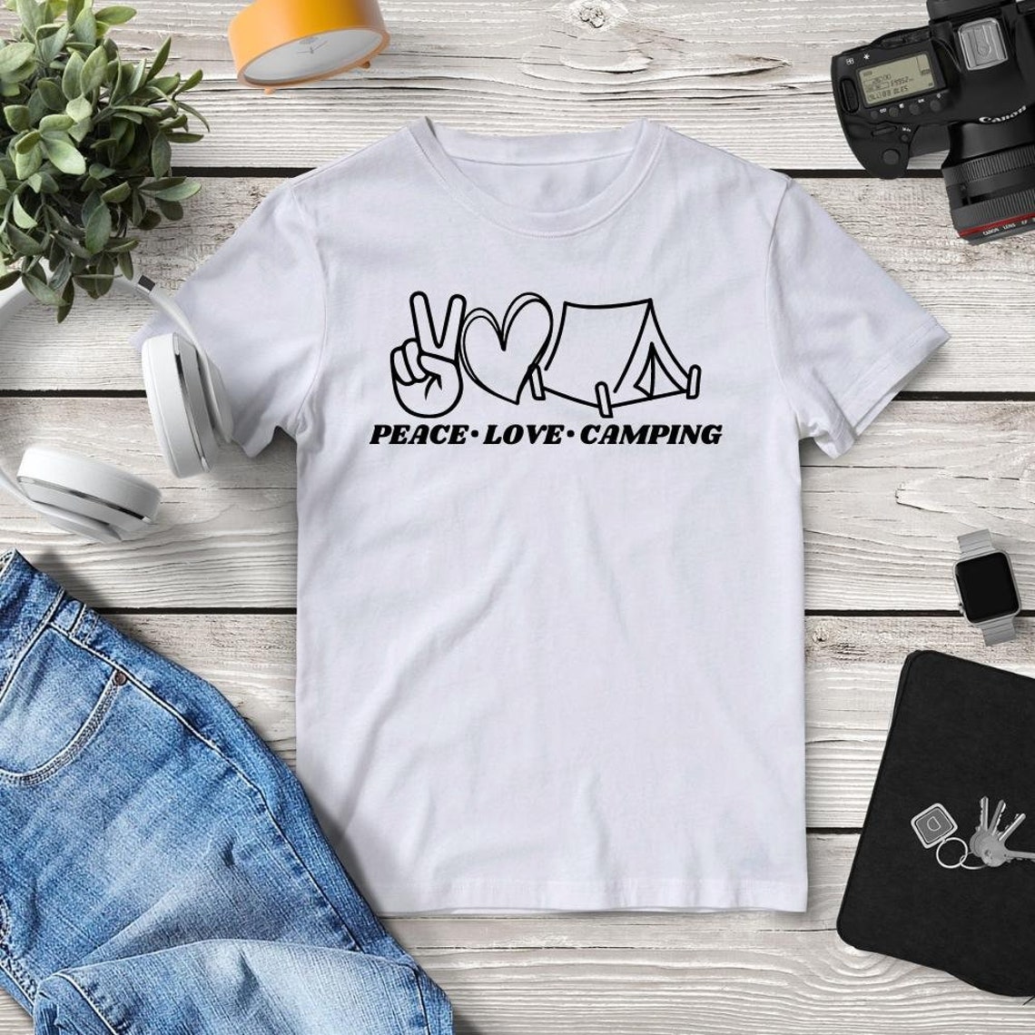 Peace Love Camping SVG PNG Camper Svg Camp Life Svg Camp - Etsy