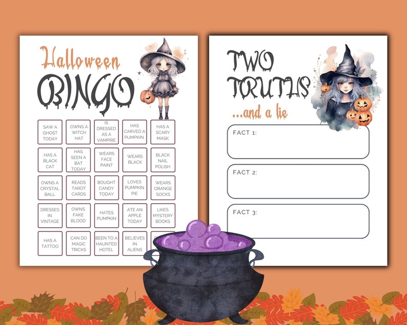 Witch Themed Halloween Party Games Printable | Witch Halloween ...