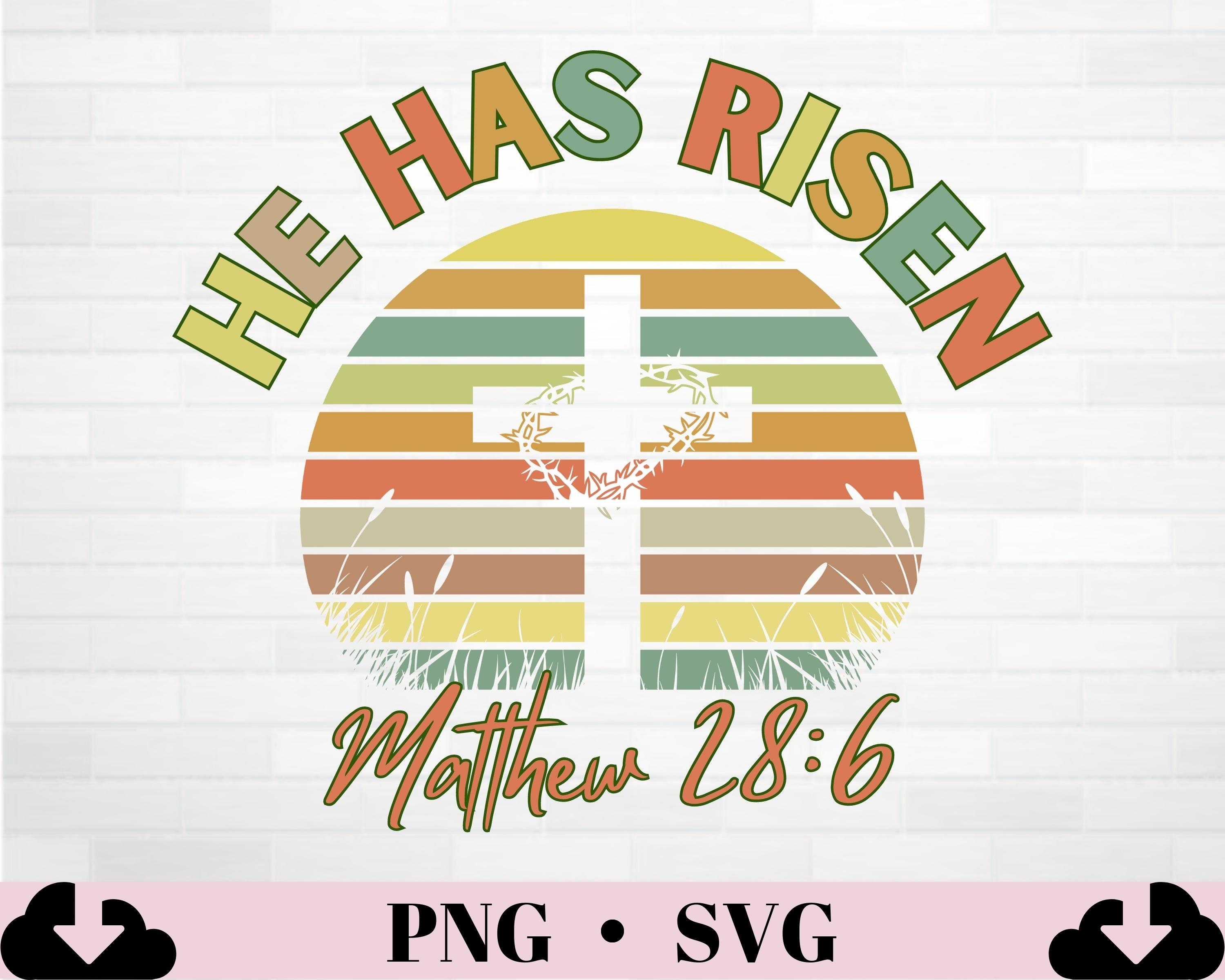 He Has Risen PNG | Resurrection Png | Christian Easter Digital Download ...