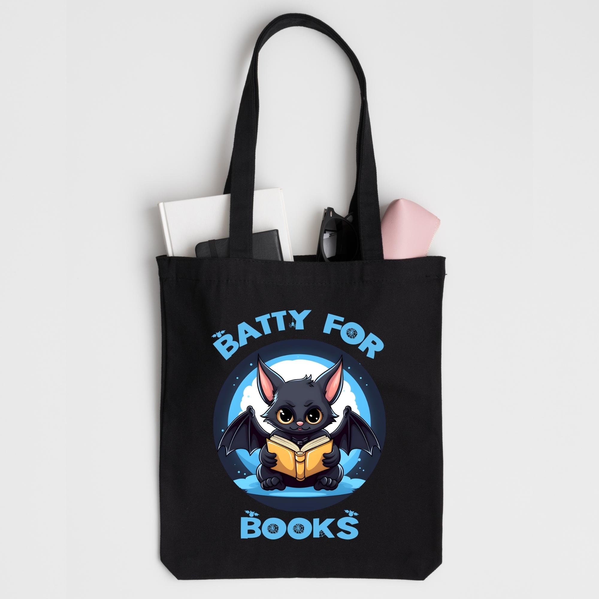 Batty for Books SVG Halloween Book PNG | Halloween Librarian Svg ...