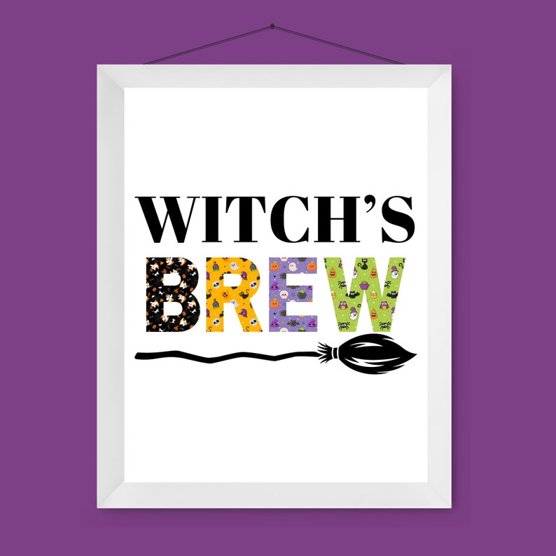 Witch's Brew PNG SVG| Halloween Digital Download| Witch Theme Party ...