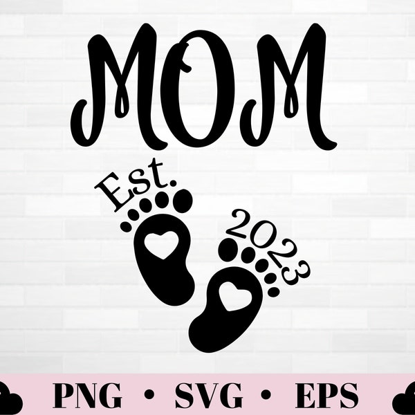 Mom Established Svg - Etsy