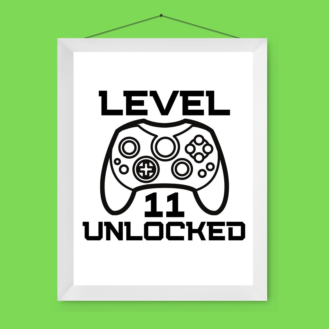 Level 11 Unlocked SVG PNG | 11th Birthday Boy SVG | Gamer Girl Svg ...