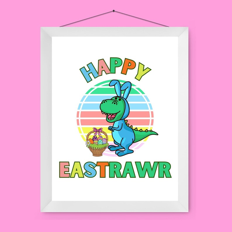 Happy Eastrawr PNG Dinosaur Easter Eggs | Easter Day Dinosaur Easter ...
