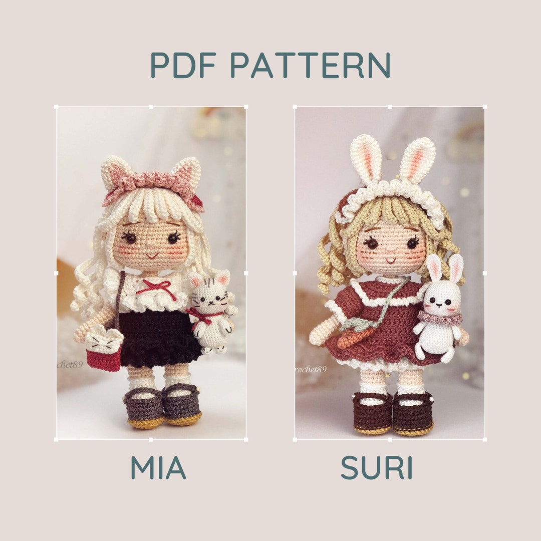 Pattern Bundle 2 in 1 : Mia, Suri – Crochet PDF Pattern, Instant ...