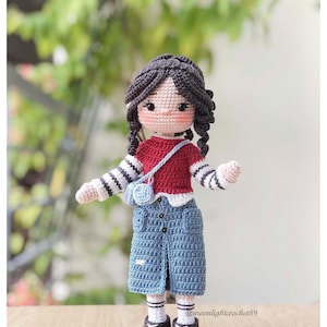 Crochet Doll Pattern, Ruby Doll, Amigurumi Doll Pattern, PDF in English ...